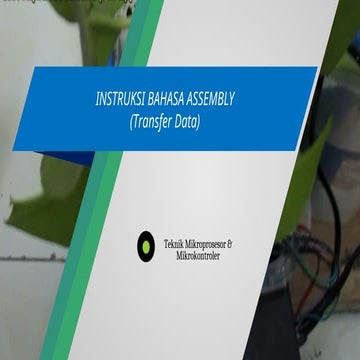 Materi 4.1 Pemrograman Bahasa Assembly 1.ppt