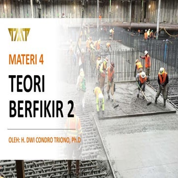 MATERI 4 TEORI BERFIKIR 2 Pdf berbahasa Indonesia | PPT