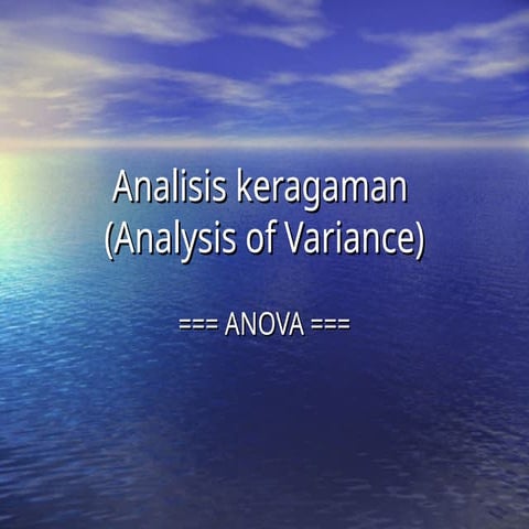 Materi 5 Analysis of variance for experiment.ppt
