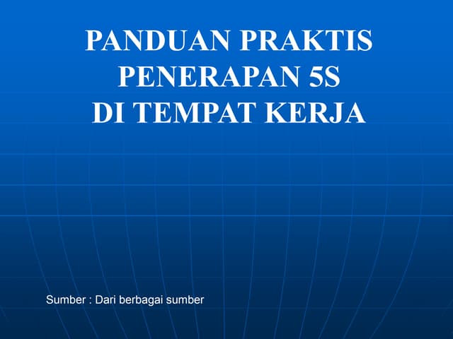 Materi 5 R (ringkas, rapi,resik,rawat,rajin) | PDF