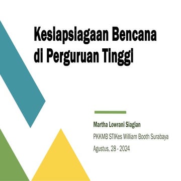 Kesiapsiagaan Bencana di Perguruan Tinggi.pptx