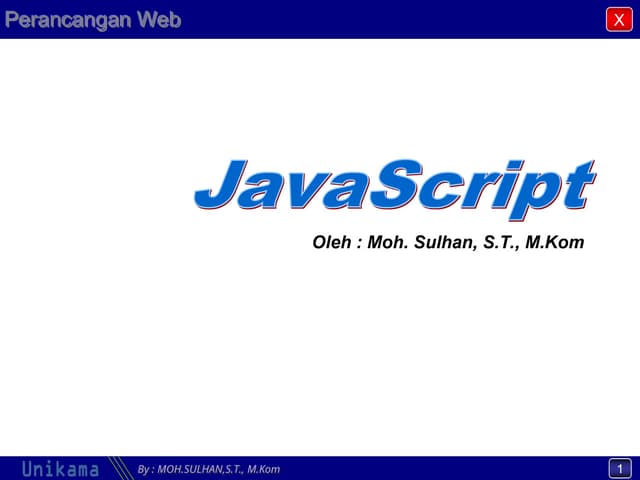 merancang website dengan JAVA SCRIPT.ppt merancang website dengan JAVA SCRIPT.ppt