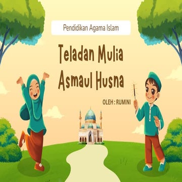 PPT teladan mulia asmaul husna media pembelajaran PAI kelas 4 SD | PPTX