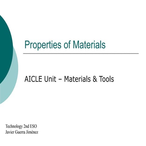 Material.properties technology2nd eso | PPT