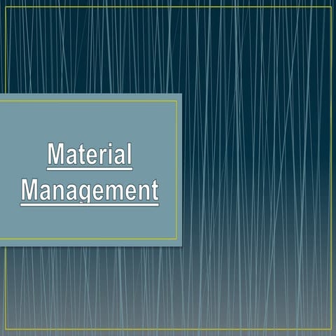 Material management | PDF