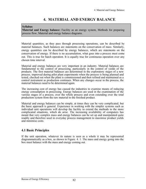 Material and energy balances | PPTX