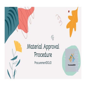 Material approval procedure | PDF
