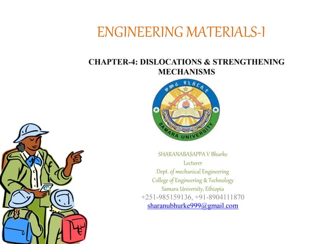 Strengthening Mechanisms of Metals and alloys | PPTX