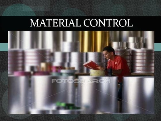 Material control | PPT