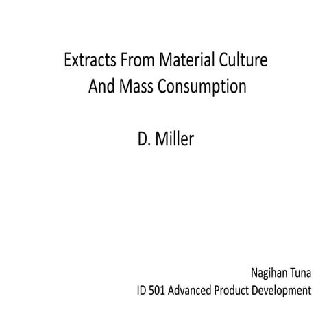 Material culture | PPTX