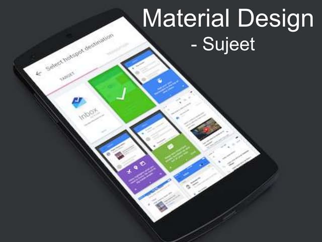 Material Design Sujeet Kumar Mehta Ppt
