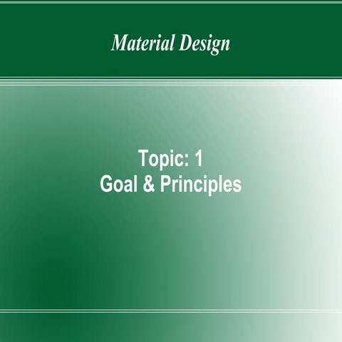 Material Design Presentation | PPTX