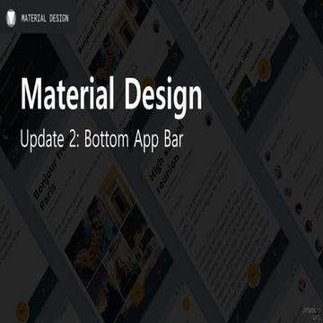 Material design update 2: Bottom app bar | PDF