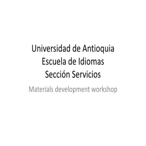 Material development | PDF