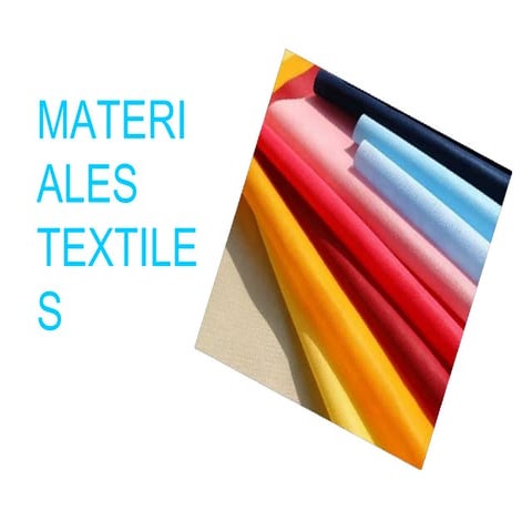 MATERIALES TEXTILES. | PPSX