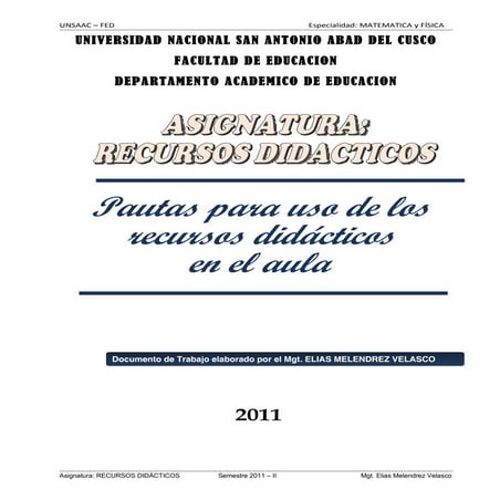 Materiales autoinstructivos | PDF