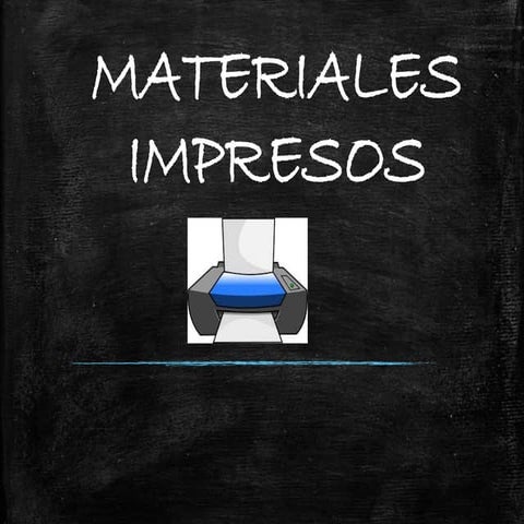 Materiales impresos | PPT
