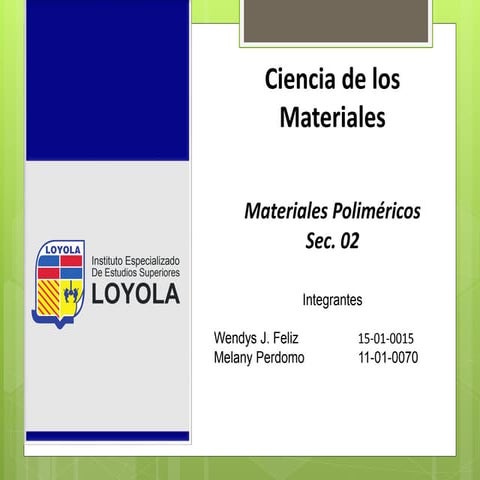 Materiales polimericos | PPTX