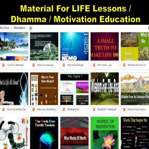 Material for LIFE Lessons | PPT