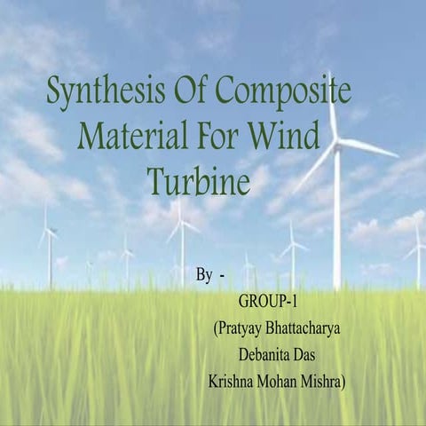 Material for wind turbine | PPTX