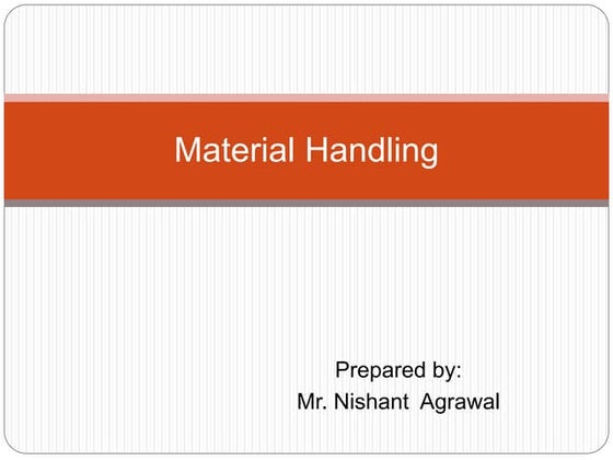 Materials handling | PPT