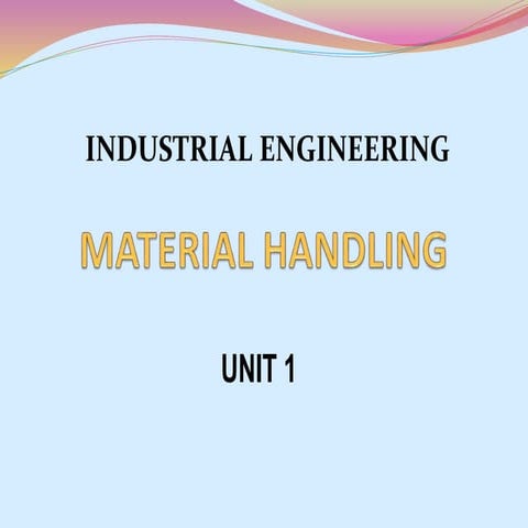 Material handling | PPTX