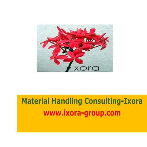 Material Handling Consulting-Ixora | PDF