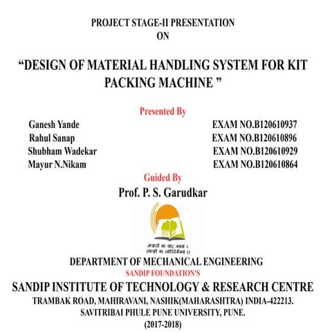Mechanical Lifting machine | Design project | Mechanical Engineering ...