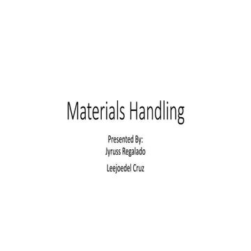 Material Handling Report.pptx