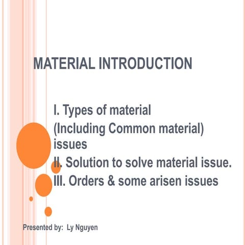 Material introduction | PPT