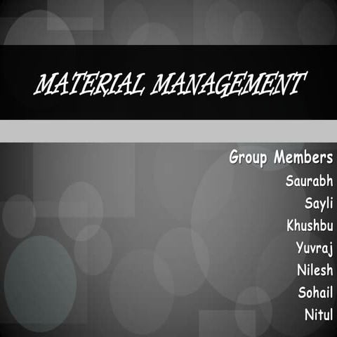 Material management | PPTX