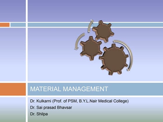 Material management | PPT