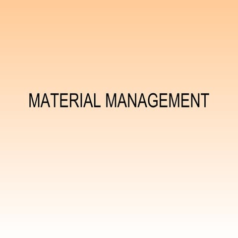 Material management | PPT