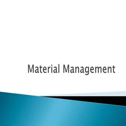 Material management | PPTX
