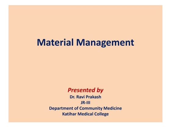 Inventory management for nurses | PPT