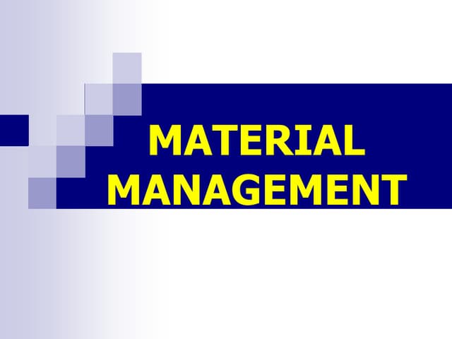 material management- nursing | PPTX