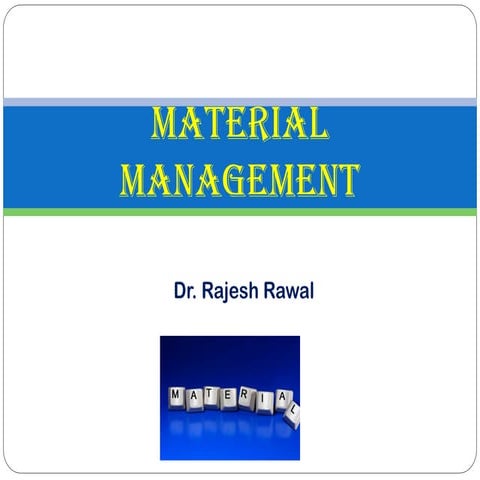 MATERIALS MANAGEMENT | PPTX