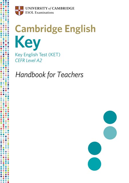 Cambridge English KET/Key For School | PPTX | Educational Assessment ...