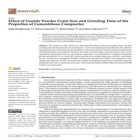 Grinding Aids for Cement | PPTX