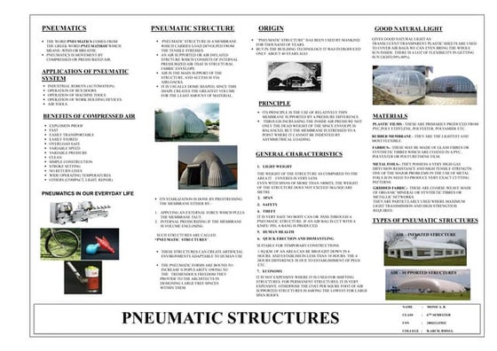 Pneumatic structure | PPTX | Sports