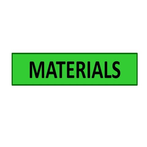 Materials | PPTX