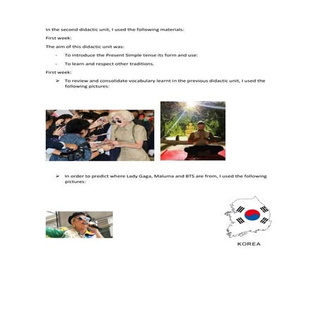 Intermediate II Unit 3 World Cultures | PDF