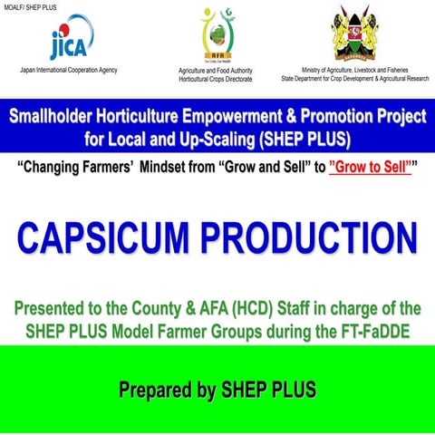 Capsicum production for horticulture science | PDF