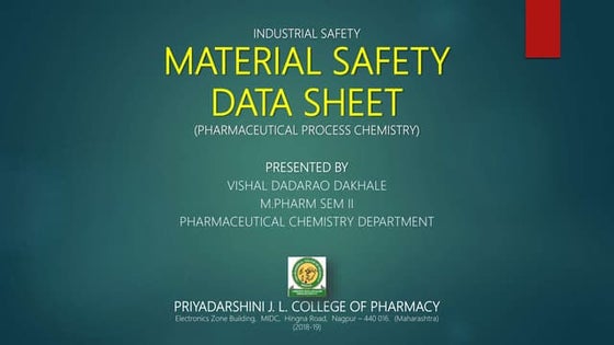 Msds training | PPTX