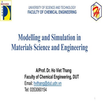 Modelling and Simulation in Materials Science and Engineering | PDF