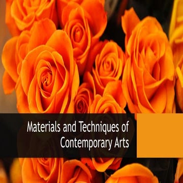 Contemporary Art Elements and Principles | PPTX