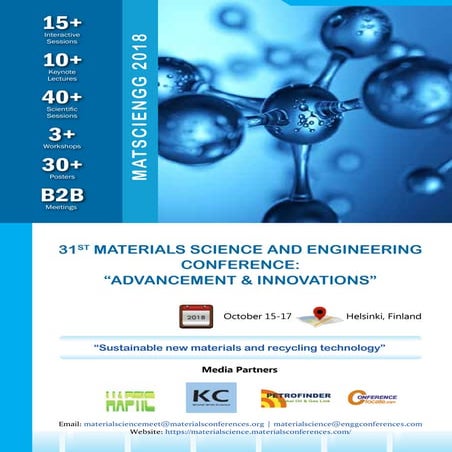 31st Materials Science and Engineering Conference: Advancement ...