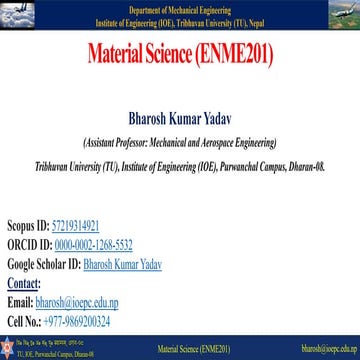 Material Science_Chapter One.pdf by bky sir | PDF