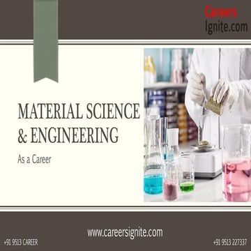 Material Science and Engineering Courses, Colleges, Eligibility | PDF