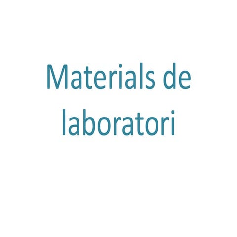 Elements de laboratori. | ODP